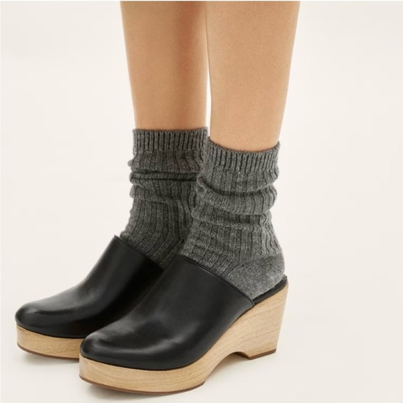 Everlane | Shoes | Everlane The Clogs Genuine Leather Chunky Heel ...